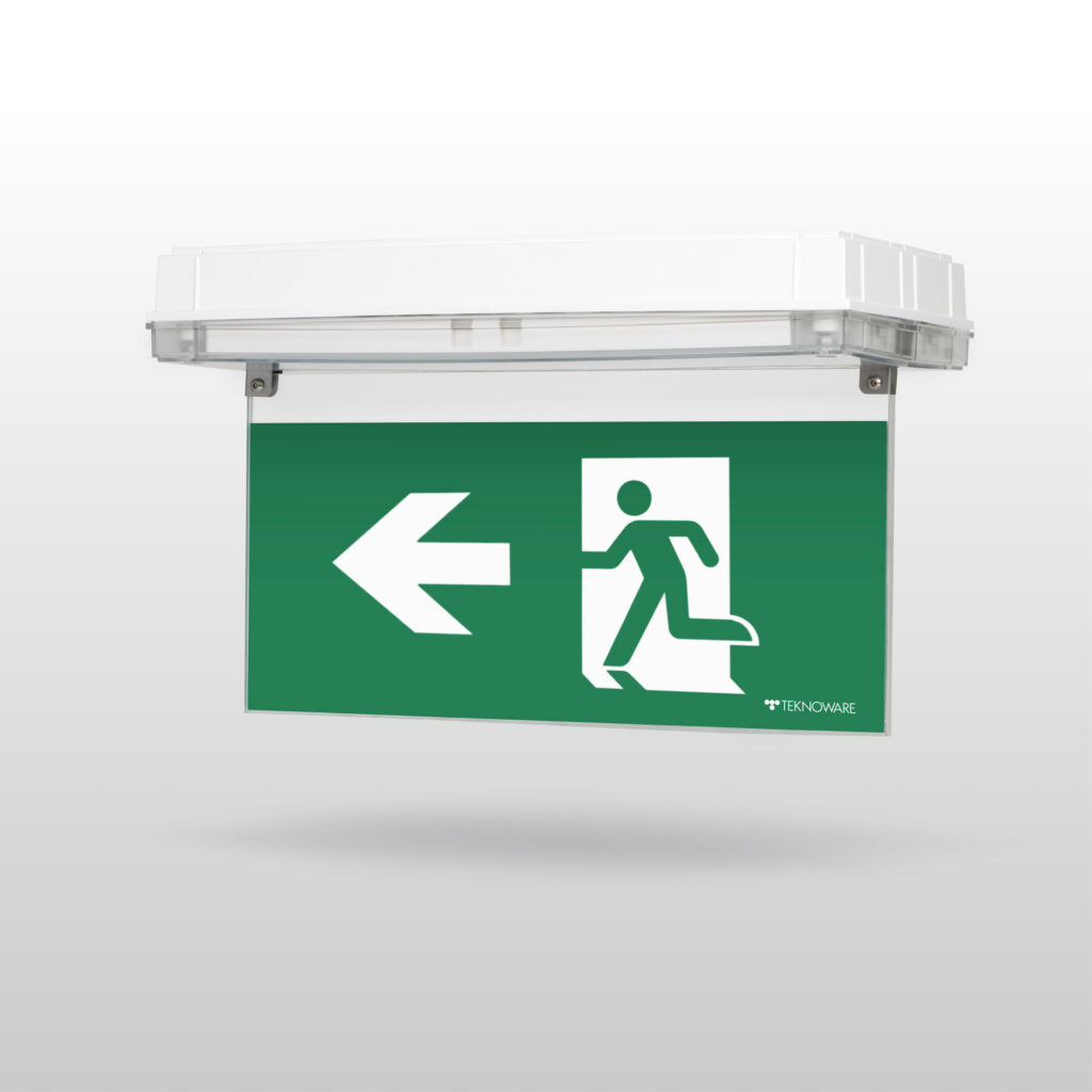 Solid Exit 2 Emergency Exit Light Y3192WM147 - Teknoware